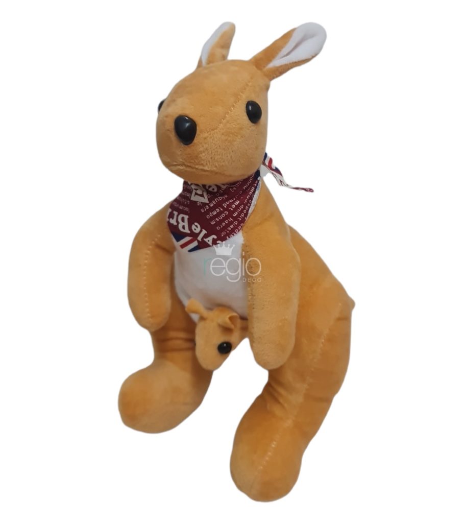 Cangura mamá y cangurito bebé en peluche | Regio Deco
