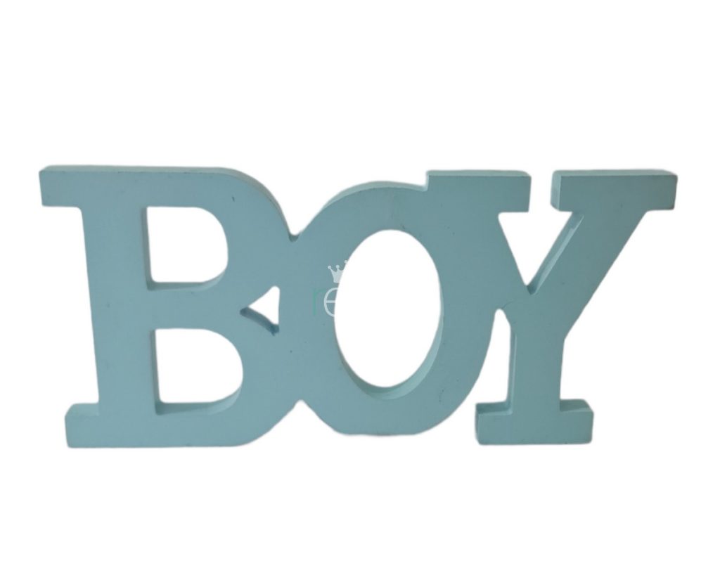 Letras Boy celeste de madera | Regio Deco
